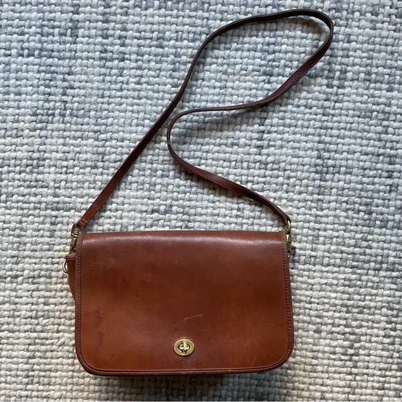 Coach | Bags | Vintage Coach Penny Pocket Brown Leather Purse | Poshmark